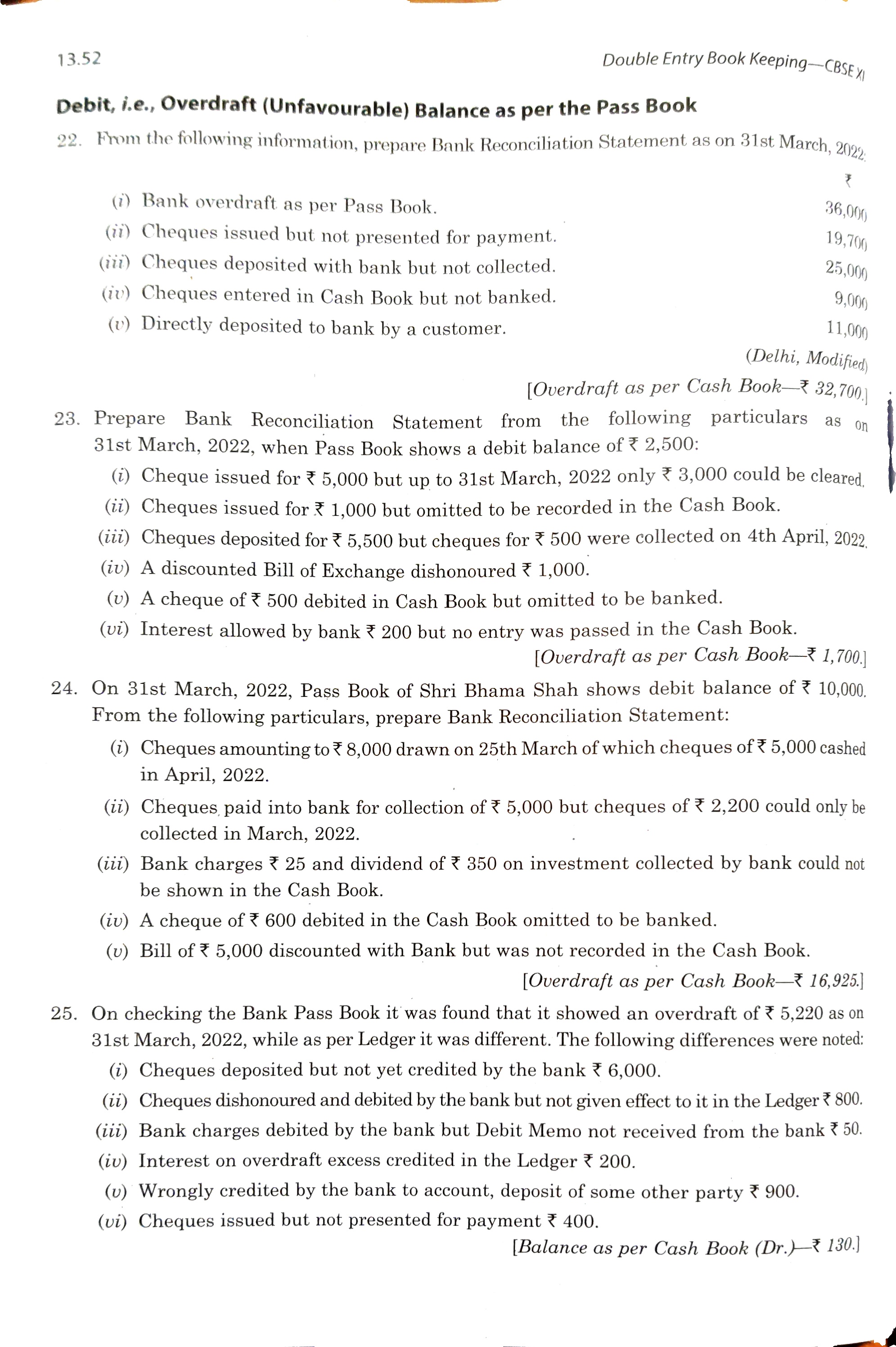 TS Grewal Bank Reconciliation Statement 2022 Solutions - WebComm.in